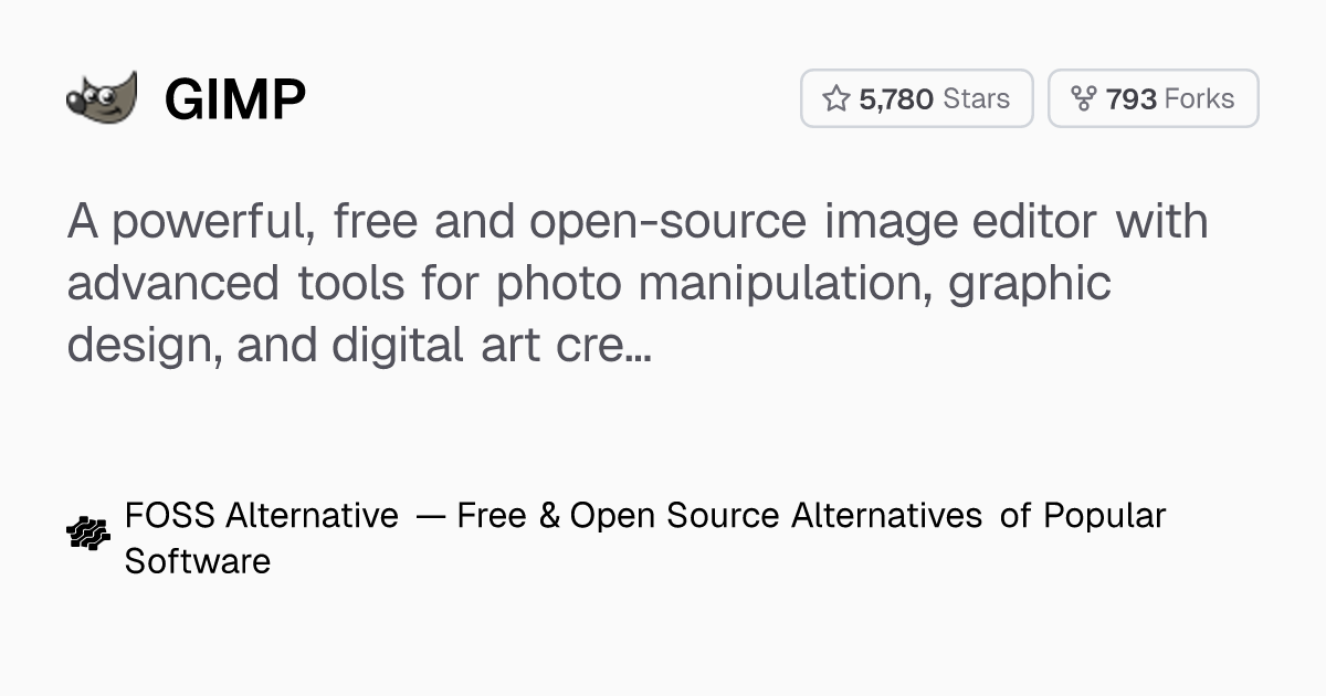 GIMP: Professional-grade image editing for everyone – FOSS Alternative