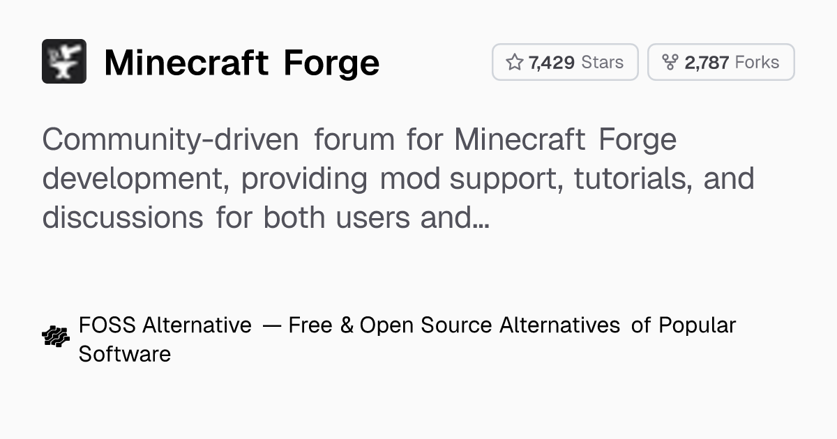 Minecraft Forge: The central hub for Minecraft modding development ...